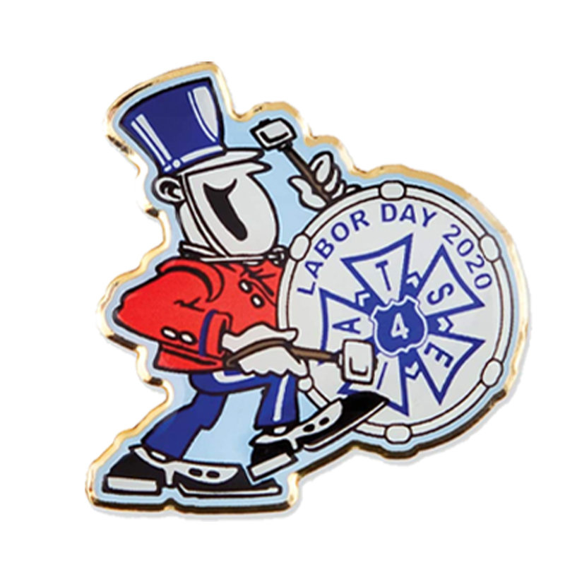 Printed 4-Color Pins w/Epoxy | The American Time Companies