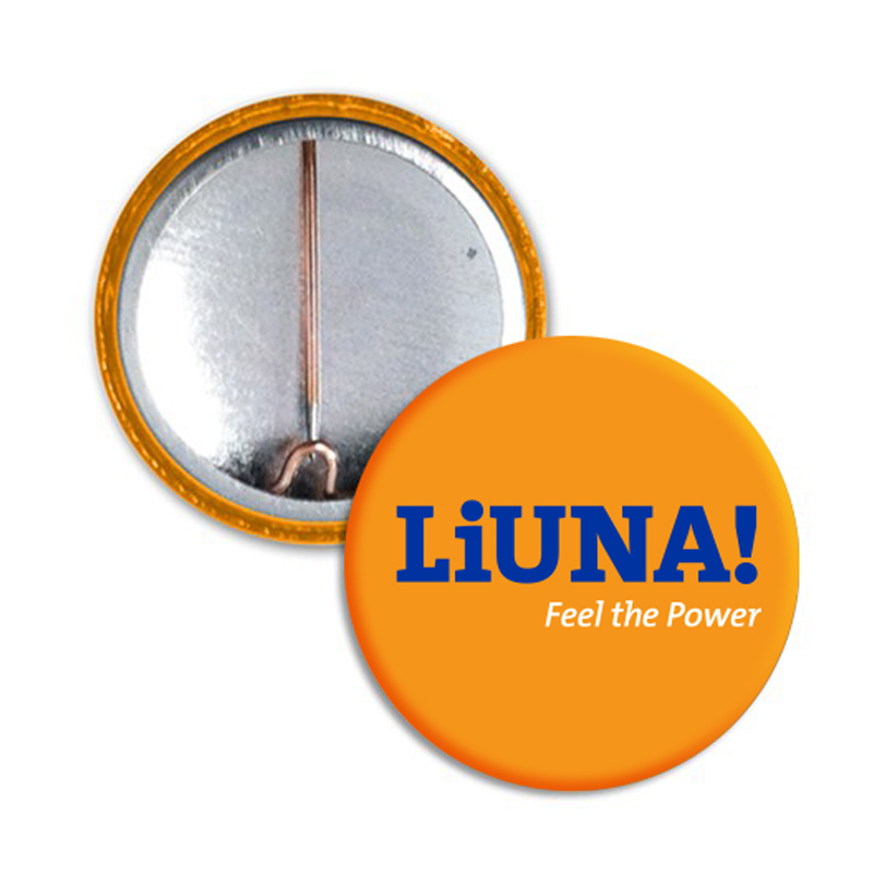 1" Round Button W/Straight Lock Pin | The American Time Companies
